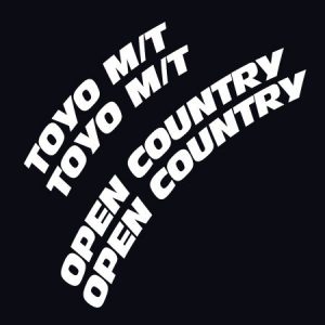 TOYO M/T OPEN COUNTRY - Tire Lettering Kit