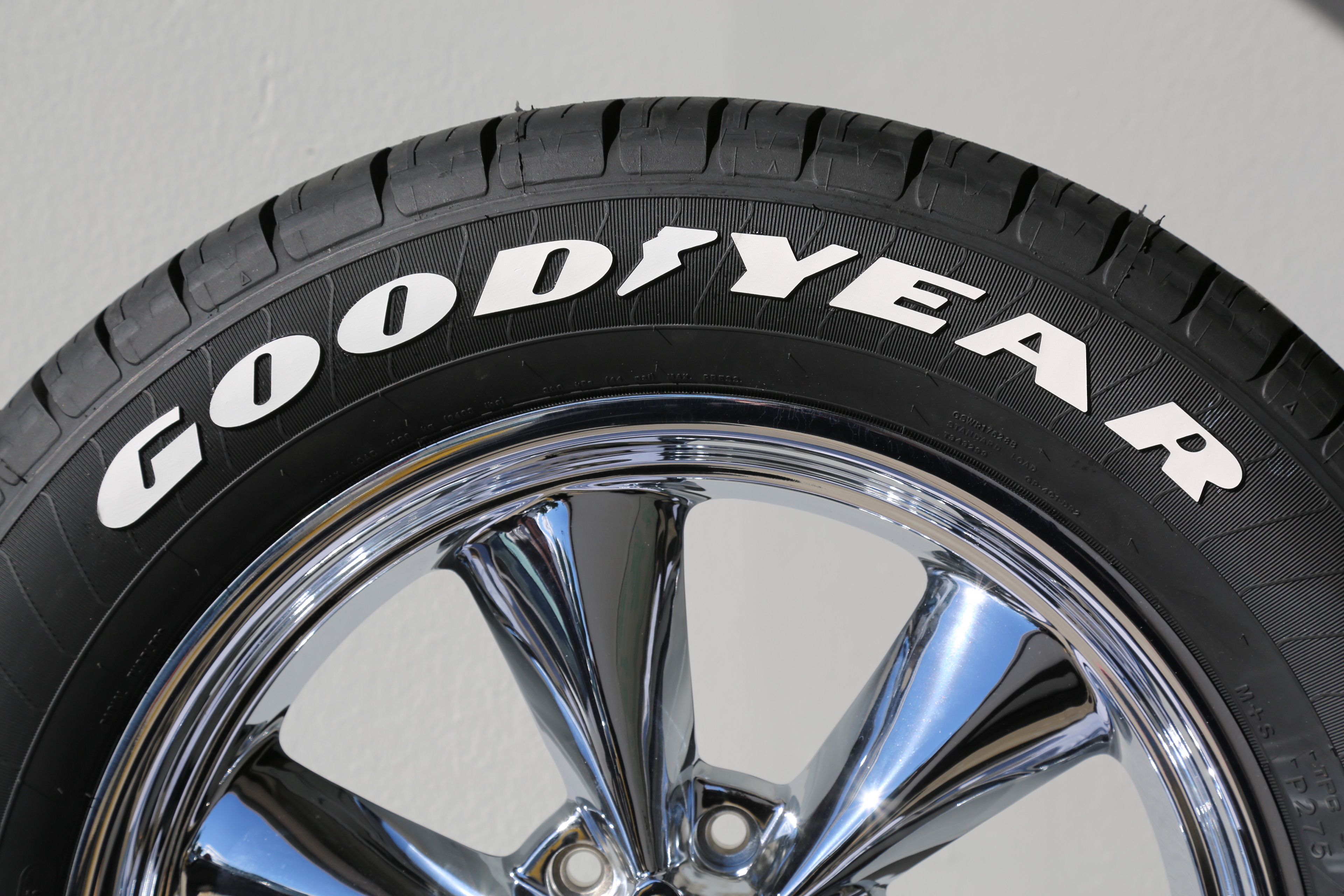 GOODYEAR - White Tire Letters - Tire Lettering Kit GOODYEAR - White Tire Letters - Tire Lettering Kit