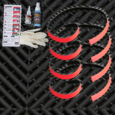 Redline Tire Ring Add-On Kit - Permanent Rubber Red Pinstripe Tires