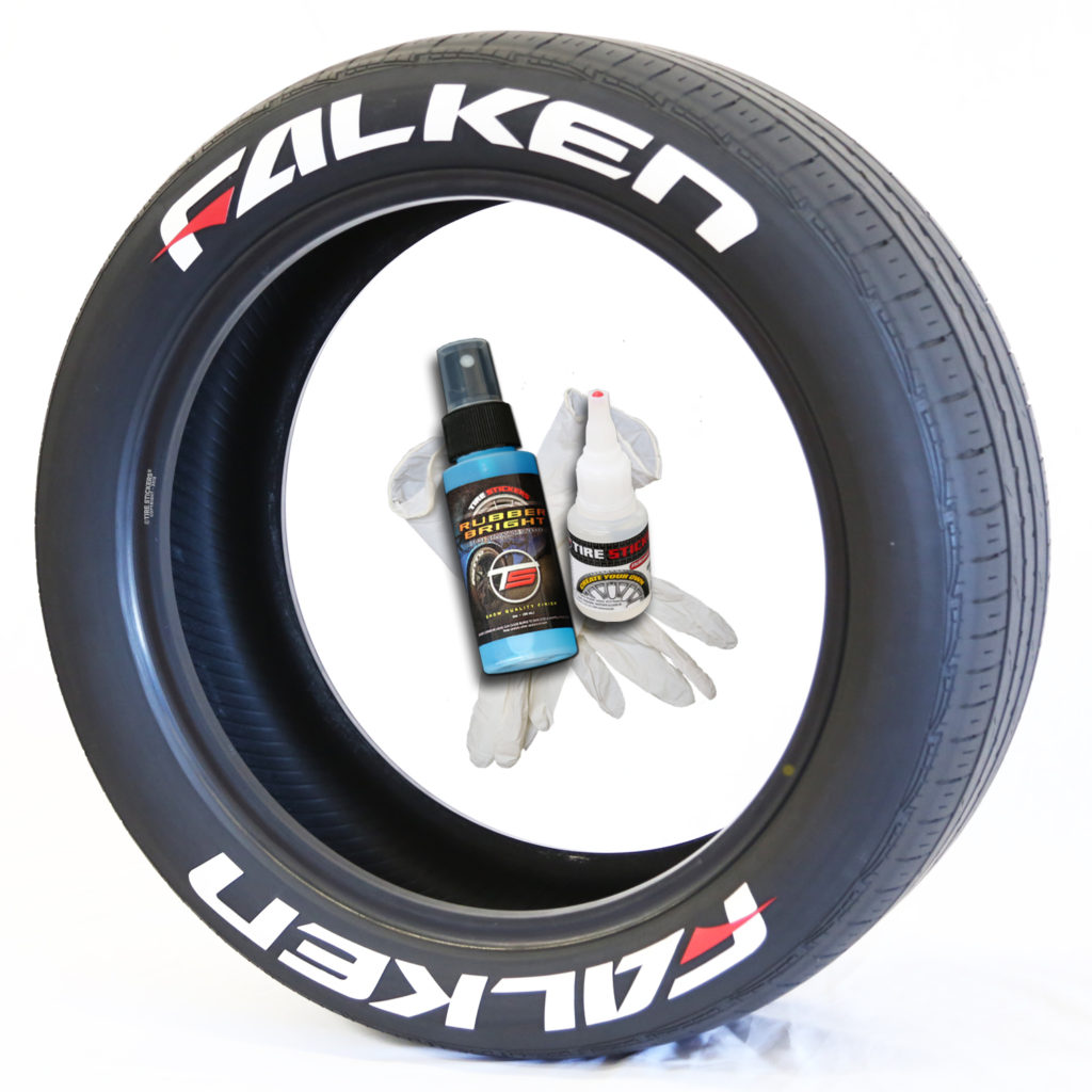 Falken-red-dash-Tire-Stickers-with-glue-and-gloves-decals | TIRE ...