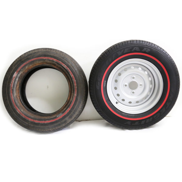 Red-line-tire-Tire-Stickers-with-glue-and-gloves-old-new-comparison ...