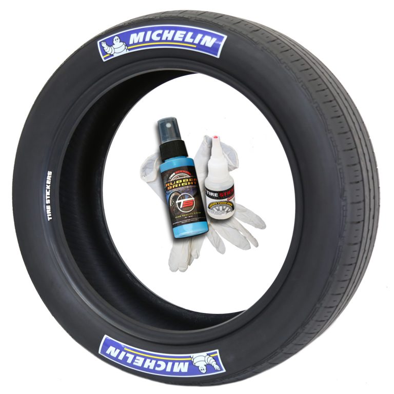 Blue & White Michelin Man Tire Decals | TIRE STICKERS