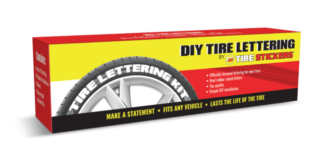 Retail Wing Panel Tire Lettering Display | TIRE STICKERS
