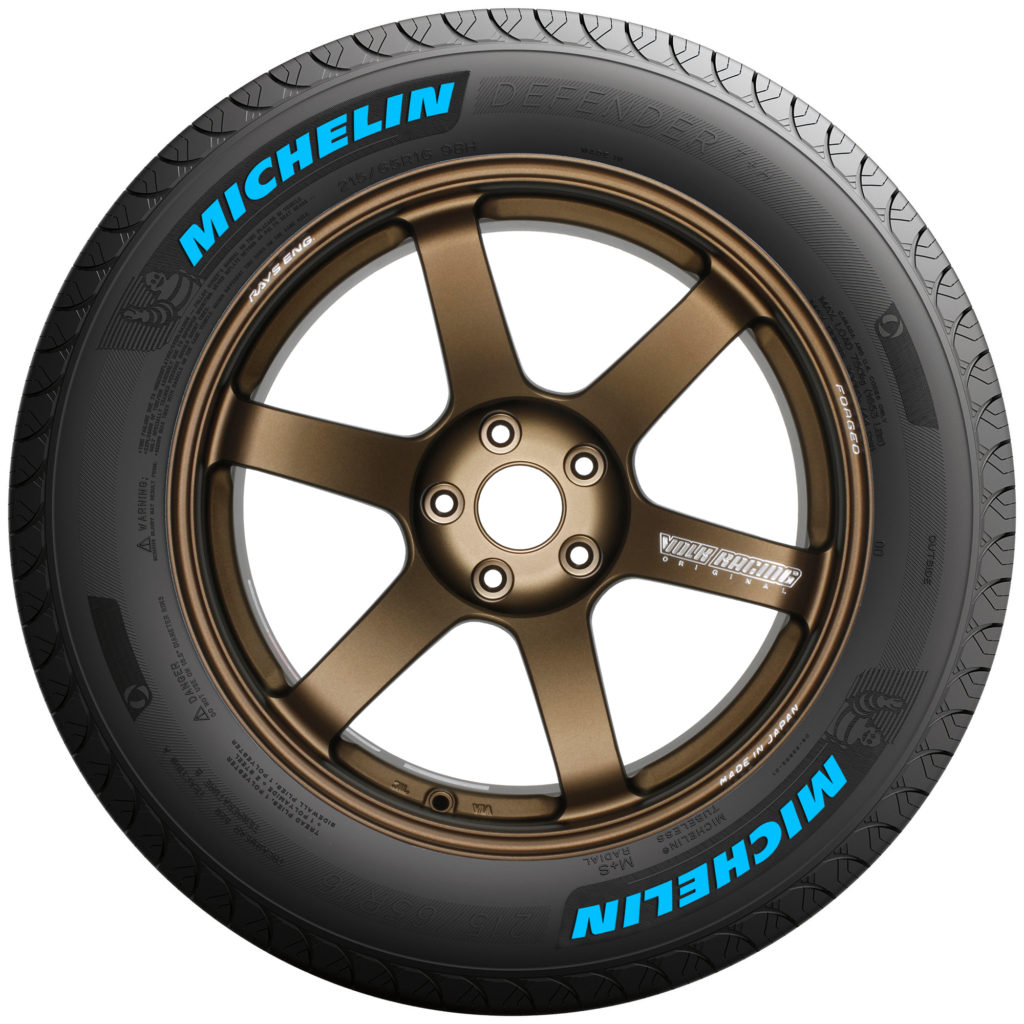 Michelin TH - Blue | TIRE STICKERS .COM