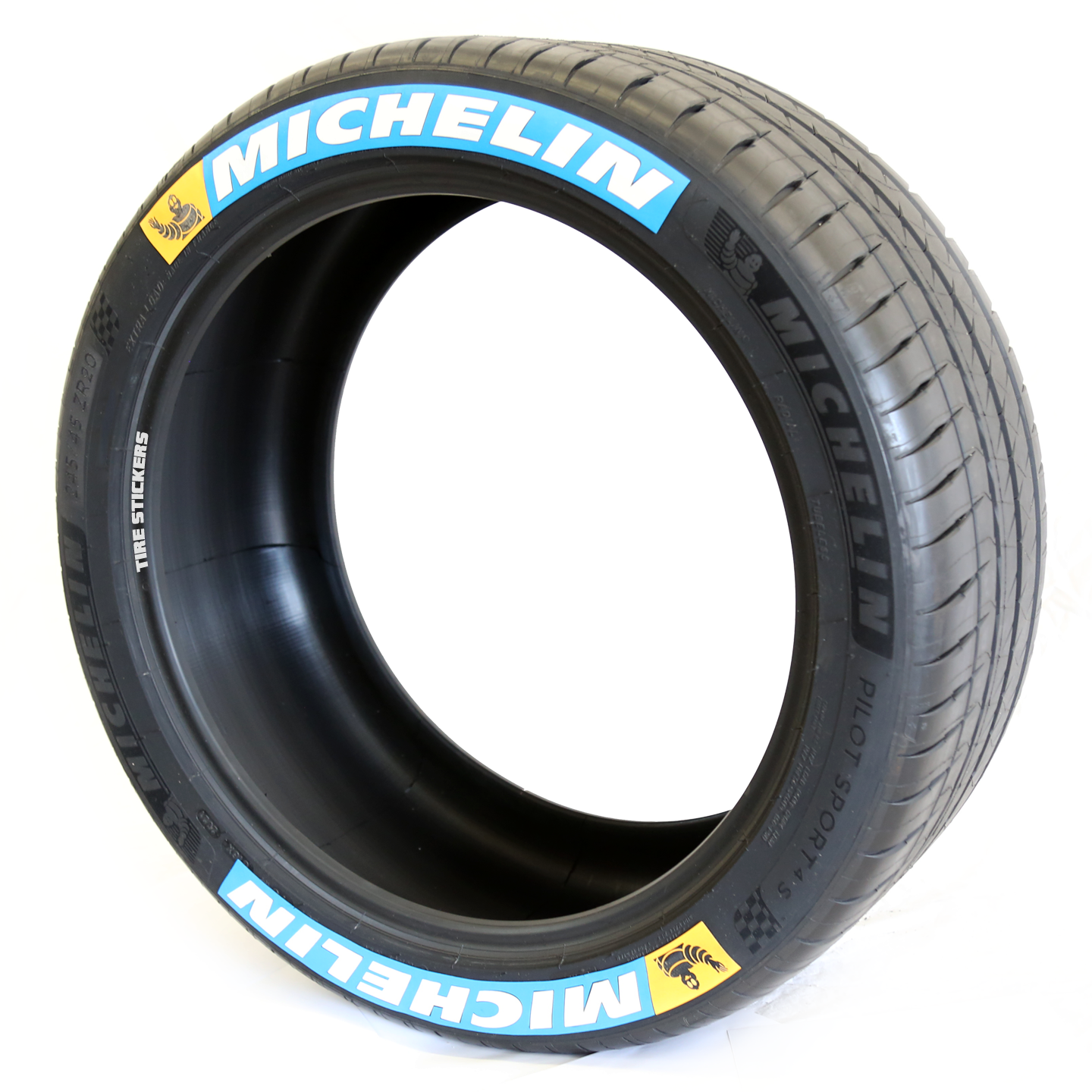 Michelin-4s-245-45-20-Tire Stickers-MICHELIN-blue-yellow-side2 | TIRE ...