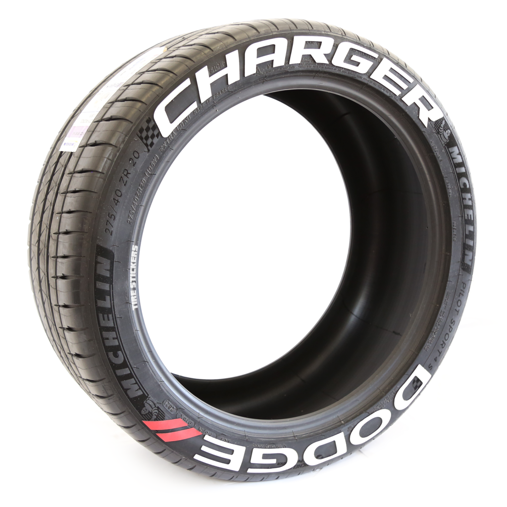 Dodge Charger Tire Stickers