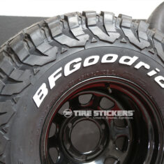 Official BFGoodrich Tire Letters | TIRE STICKERS .COM